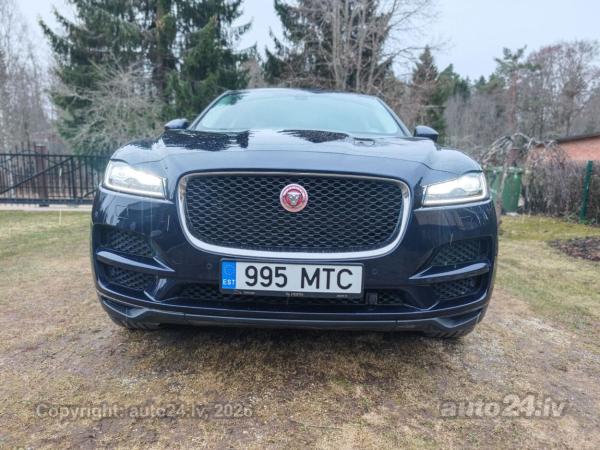 Blue Jaguar F-Pace 2020 in Tallinn, with an engine capacity of 2.00 L and mileage of 54 thousand km for 27500 €, photo 1 on AUTOMOTO.COM.LV