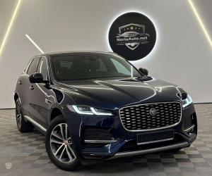 Blue Jaguar F-Pace 2021 in Marijampole, with an engine capacity of 2.00 L and mileage of 223 thousand km for 23999 €, photo  on AUTOMOTO.COM.LV