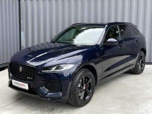 Blue Jaguar F-Pace 2022 in Vilnius, with an engine capacity of 2.00 L and mileage of 83 thousand km for 34900 €, photo  on AUTOMOTO.COM.LV