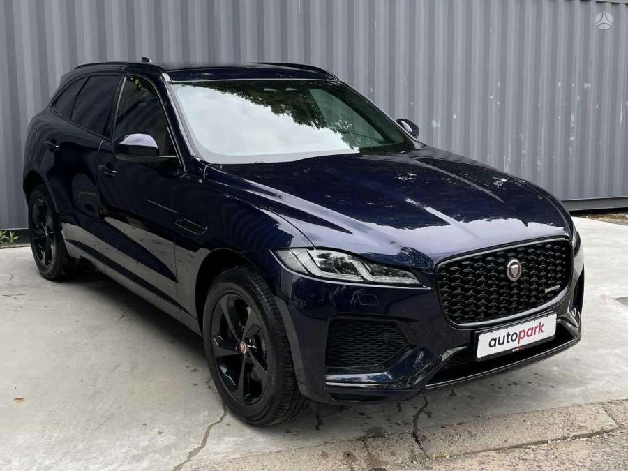 Zils Jaguar F-Pace 2022 Viļņa, ar dzinēja tilpumu 2.00 L un nobraukumu 83 tūkst. km par 34900 €, foto 3 vietnē AUTOMOTO.COM.LV