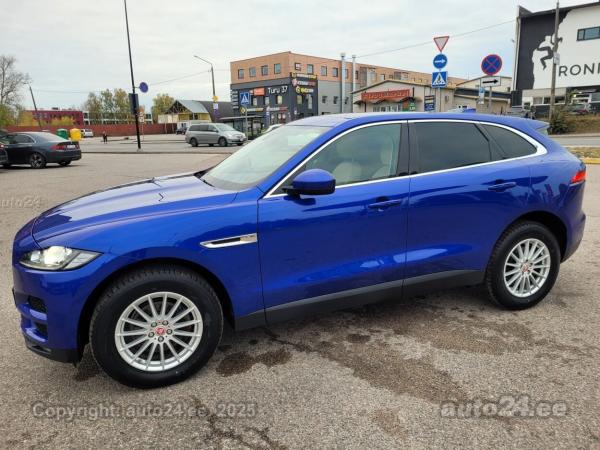 Zils Jaguar F-Pace 2018 Tartu, ar dzinēja tilpumu 2.00 L un nobraukumu 171 tūkst. km par 18990 €, foto 2 vietnē AUTOMOTO.COM.LV