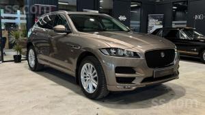 Brown Jaguar F-Pace 2016 in Riga, with an engine capacity of 2.00 L and mileage of 115 thousand km for 12500 €, photo  on AUTOMOTO.COM.LV