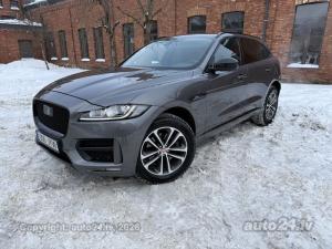 Pelēks Jaguar F-Pace 2016 Tallina, ar dzinēja tilpumu 3.00 L un nobraukumu 215 tūkst. km par 24999 €, foto  vietnē AUTOMOTO.COM.LV