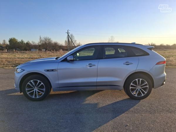 Grey Jaguar F-Pace 2016 in Vilnius, with an engine capacity of 2.00 L and mileage of 223 thousand km for 11600 €, photo 1 on AUTOMOTO.COM.LV