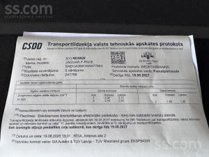 Серый Ягуар Ф-Пейс 2016 в Рига, объемом двигателя 3.00 л и пробегом 0 тыс. км за 14550 €, фото 20 на AUTOMOTO.COM.LV
