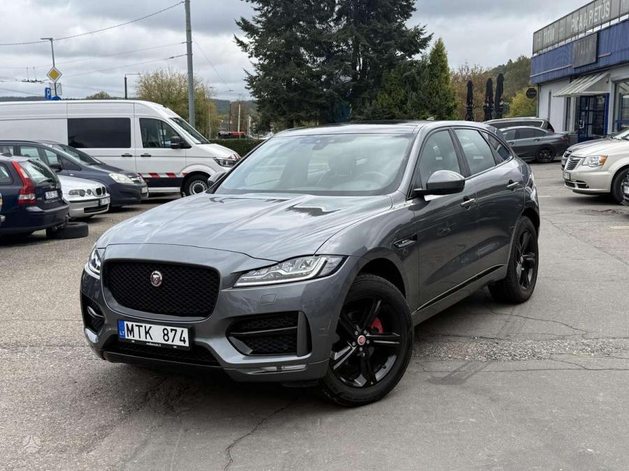 Pelēks Jaguar F-Pace 2016 Viļņa, ar dzinēja tilpumu 2.00 L un nobraukumu 208 tūkst. km par 12500 €, foto 4 vietnē AUTOMOTO.COM.LV