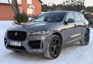 Pelēks Jaguar F-Pace 2017 Klaipėda, ar dzinēja tilpumu 2.00 L un nobraukumu 183 tūkst. km par 14499 €, foto 3 vietnē AUTOMOTO.COM.LV