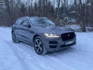Grey Jaguar F-Pace 2017 in Kaunas, with an engine capacity of 2.00 L and mileage of 283 thousand km for 11399 €, photo  on AUTOMOTO.COM.LV