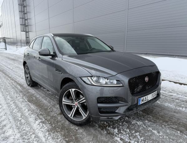 Grey Jaguar F-Pace 2017 in Kaunas, with an engine capacity of 2.00 L and mileage of 283 thousand km for 10500 €, photo 1 on AUTOMOTO.COM.LV
