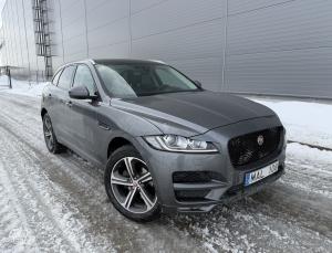 Pelēks Jaguar F-Pace 2017 Kauņa, ar dzinēja tilpumu 2.00 L un nobraukumu 283 tūkst. km par 10500 €, foto  vietnē AUTOMOTO.COM.LV
