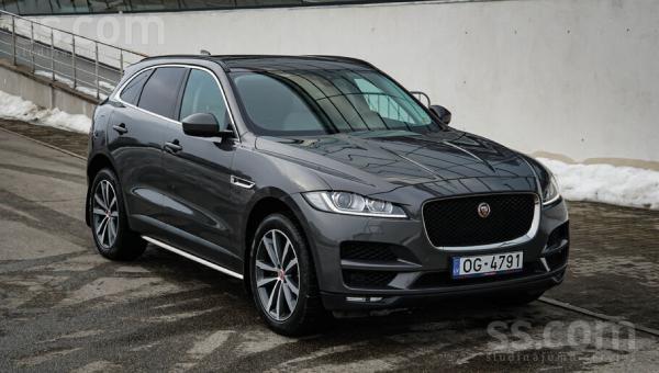 Grey Jaguar F-Pace 2017 in Riga, with an engine capacity of 3.00 L and mileage of 216 thousand km for 14950 €, photo 9 on AUTOMOTO.COM.LV