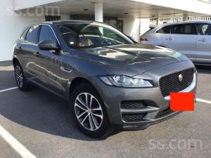 Grey Jaguar F-Pace 2017 in Jelgava, with an engine capacity of 2.00 L and mileage of 223 thousand km for 8999 €, photo 3 on AUTOMOTO.COM.LV