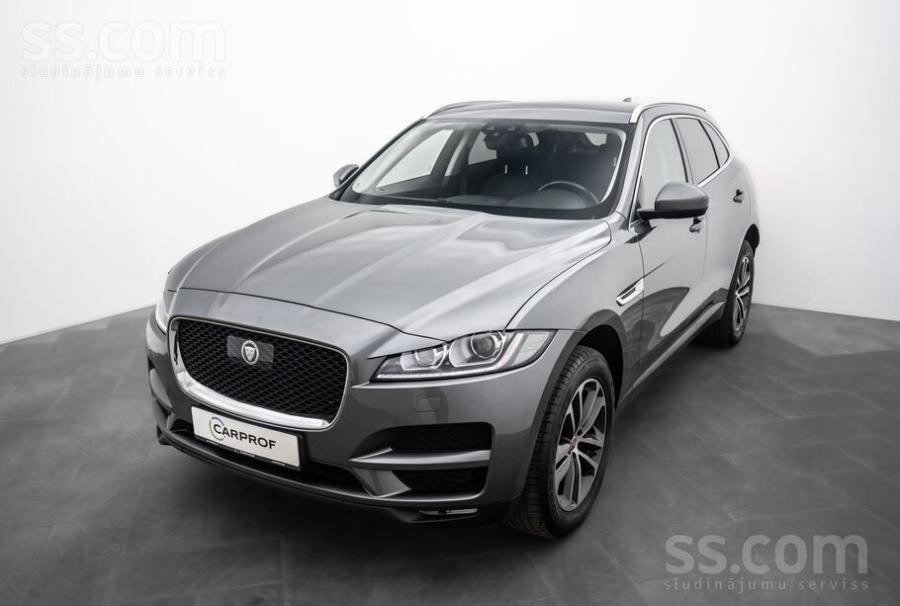 Pelēks Jaguar F-Pace 2017 Tallina, ar dzinēja tilpumu 2.00 L un nobraukumu 155 tūkst. km par 14999 €, foto 1 vietnē AUTOMOTO.COM.LV