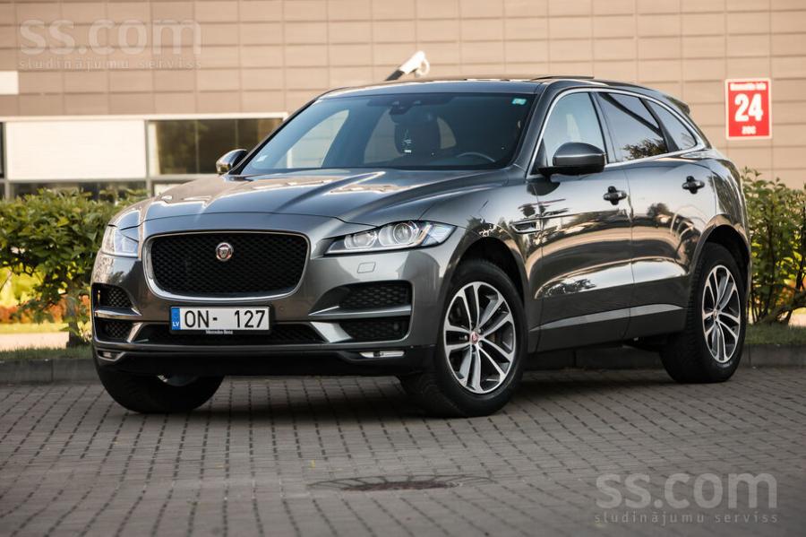 Pelēks Jaguar F-Pace 2017 Jelgava, ar dzinēja tilpumu 2.00 L un nobraukumu 224 tūkst. km par 15500 €, foto 4 vietnē AUTOMOTO.COM.LV