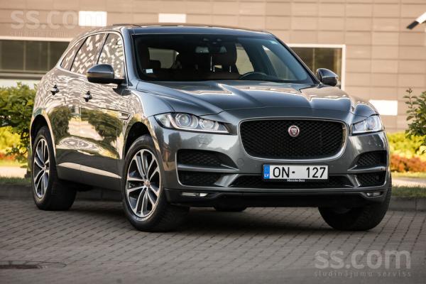 Pelēks Jaguar F-Pace 2017 Jelgava, ar dzinēja tilpumu 2.00 L un nobraukumu 224 tūkst. km par 15500 €, foto 5 vietnē AUTOMOTO.COM.LV