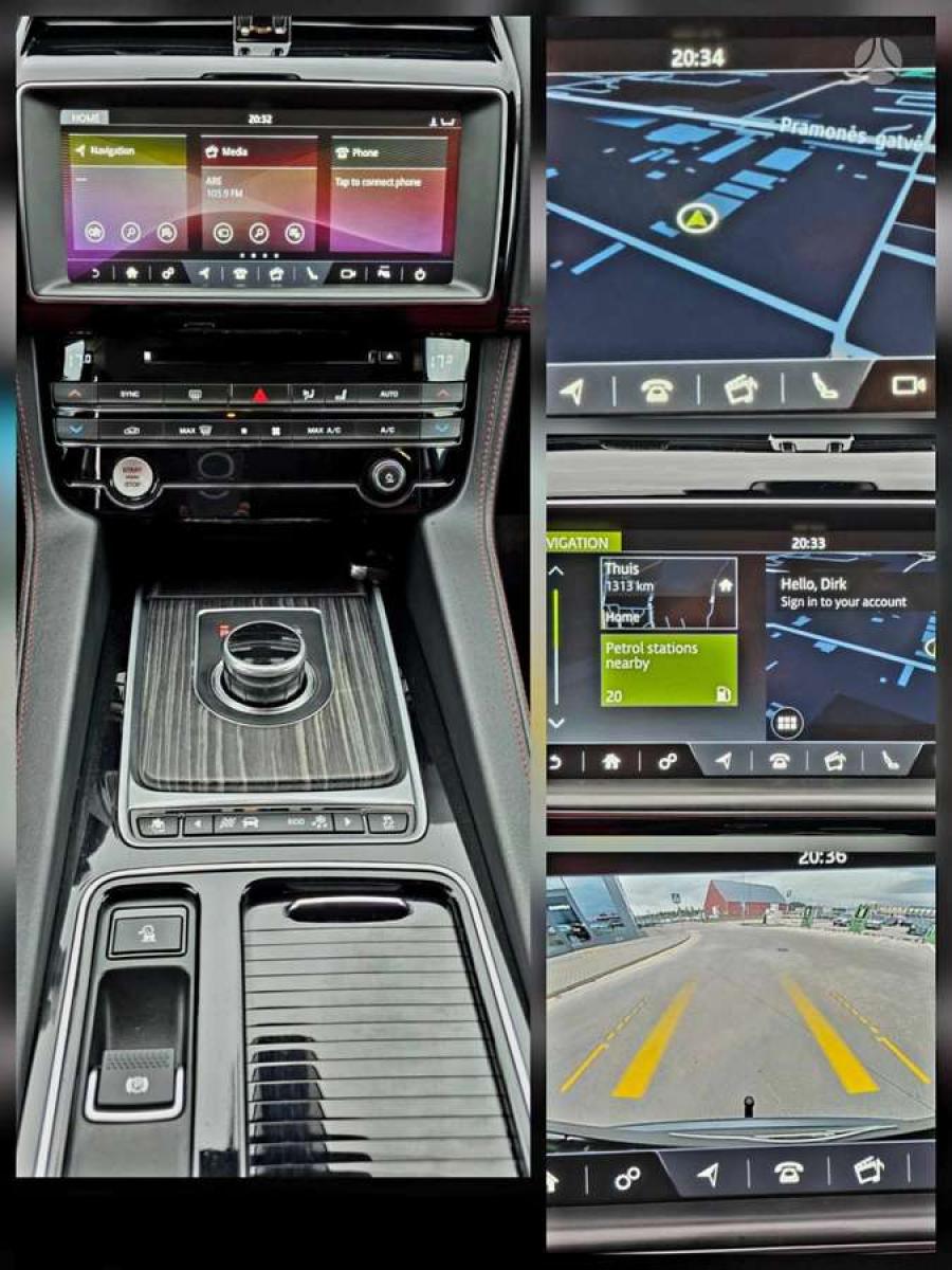 Grey Jaguar F-Pace 2017 in Siauliai, with an engine capacity of 2.00 L and mileage of 98 thousand km for 13750 €, photo 18 on AUTOMOTO.COM.LV