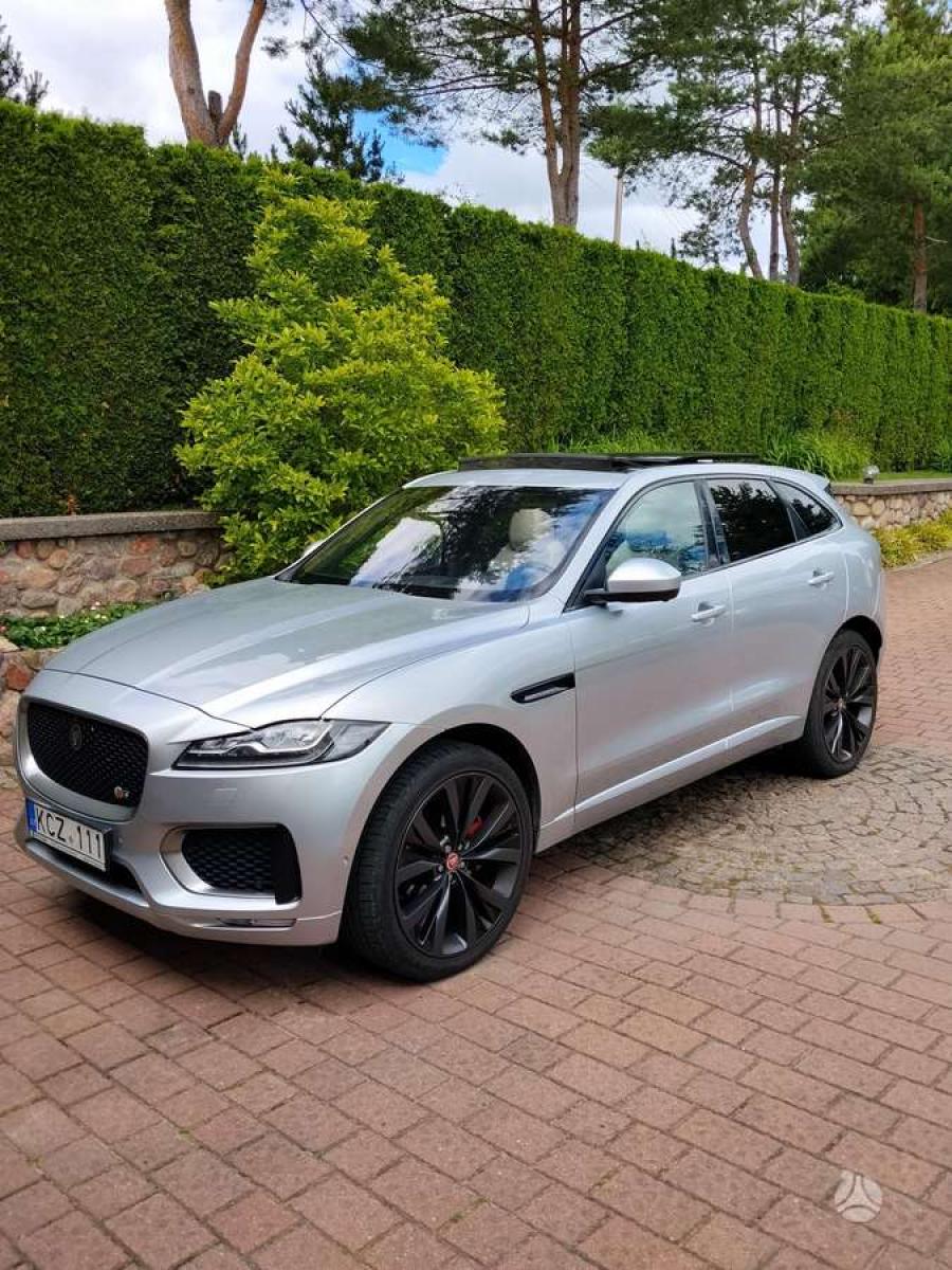 Pelēks Jaguar F-Pace 2017 Viļņa, ar dzinēja tilpumu 3.00 L un nobraukumu 185 tūkst. km par 17500 €, foto 7 vietnē AUTOMOTO.COM.LV