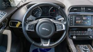 Grey Jaguar F-Pace 2017 in Riga, with an engine capacity of 2.00 L and mileage of 180 thousand km for 12990 €, photo 14 on AUTOMOTO.COM.LV