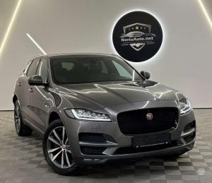 Grey Jaguar F-Pace 2017 in Marijampole, with an engine capacity of 2.00 L and mileage of 204 thousand km for 13750 €, photo  on AUTOMOTO.COM.LV