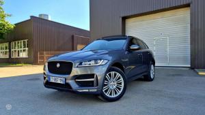 Grey Jaguar F-Pace 2018 in Taurage, with an engine capacity of 2.00 L and mileage of 154 thousand km for 12800 €, photo 1 on AUTOMOTO.COM.LV