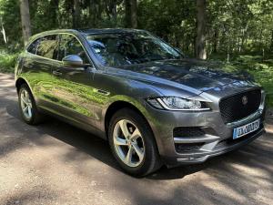 Grey Jaguar F-Pace 2018 in Taurage, with an engine capacity of 2.00 L and mileage of 145 thousand km for 11900 €, photo  on AUTOMOTO.COM.LV