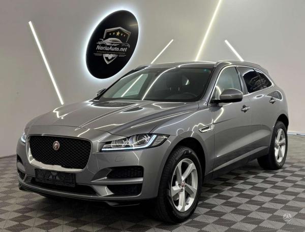 Grey Jaguar F-Pace 2019 in Marijampole, with an engine capacity of 2.00 L and mileage of 159 thousand km for 13750 €, photo 4 on AUTOMOTO.COM.LV