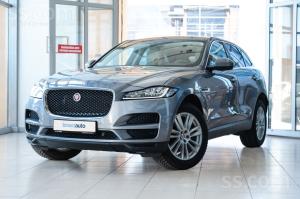 Grey Jaguar F-Pace 2020 in Riga, with an engine capacity of 2.00 L and mileage of 113 thousand km for 37900 €, photo 1 on AUTOMOTO.COM.LV