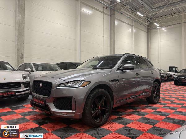 Pelēks Jaguar F-Pace 2020 Viļņa, ar dzinēja tilpumu 2.00 L un nobraukumu 30 tūkst. km par 29890 €, foto 1 vietnē AUTOMOTO.COM.LV