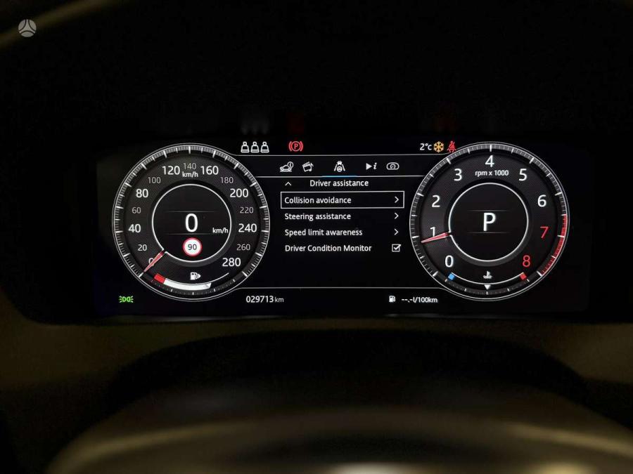 Grey Jaguar F-Pace 2020 in Vilnius, with an engine capacity of 2.00 L and mileage of 30 thousand km for 24990 €, photo 25 on AUTOMOTO.COM.LV