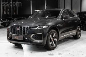 Grey Jaguar F-Pace 2022 in Riga, with an engine capacity of 2.00 L and mileage of 145 thousand km for 28900 €, photo  on AUTOMOTO.COM.LV