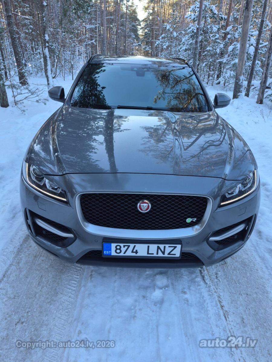 Grey Jaguar F-Pace 2017 in Tallinn, with an engine capacity of 2.00 L and mileage of 126 thousand km for 15990 €, photo 2 on AUTOMOTO.COM.LV