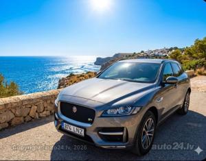 Grey Jaguar F-Pace 2017 in Tallinn, with an engine capacity of 2.00 L and mileage of 131 thousand km for 15990 €, photo  on AUTOMOTO.COM.LV
