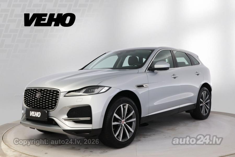 Pelēks Jaguar F-Pace 2021 Tallina, ar dzinēja tilpumu 2.00 L un nobraukumu 50 tūkst. km par 31900 €, foto 1 vietnē AUTOMOTO.COM.LV