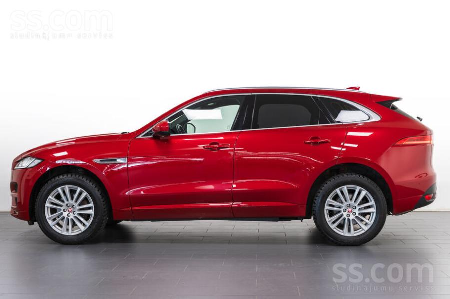 Sarkans Jaguar F-Pace 2016 Rīga, ar dzinēja tilpumu 2.00 L un nobraukumu 83 tūkst. km par 26000 €, foto 8 vietnē AUTOMOTO.COM.LV