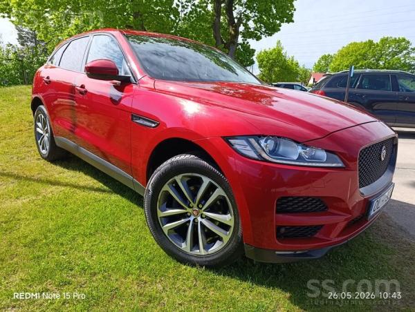 Red Jaguar F-Pace 2016 in Riga, with an engine capacity of 2.00 L and mileage of 145 thousand km for 13330 €, photo 1 on AUTOMOTO.COM.LV