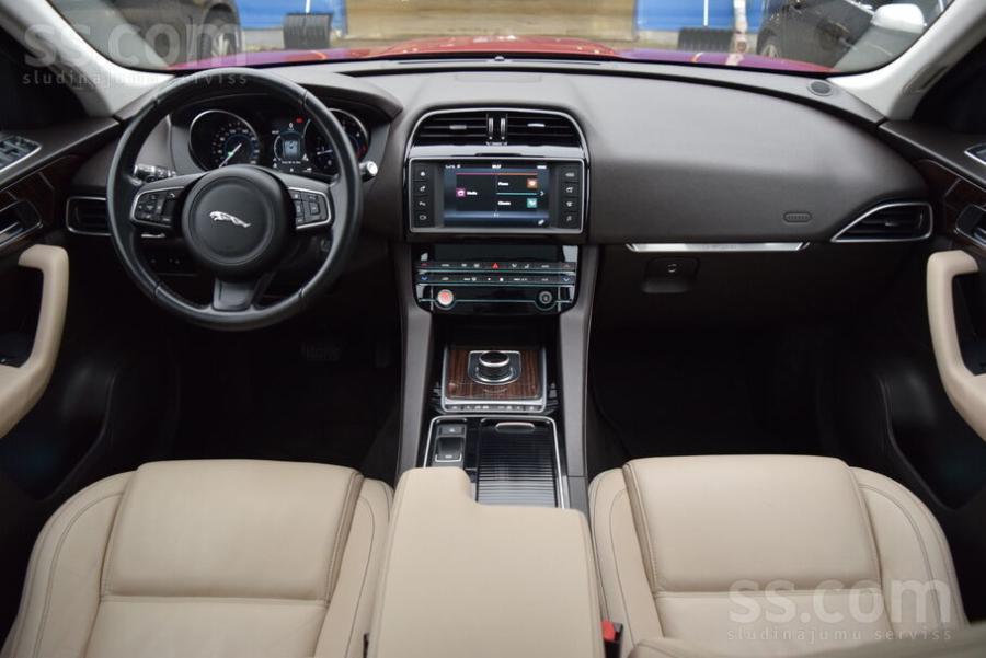 Red Jaguar F-Pace 2017 in Riga, with an engine capacity of 2.00 L and mileage of 106 thousand km for 14500 €, photo 5 on AUTOMOTO.COM.LV