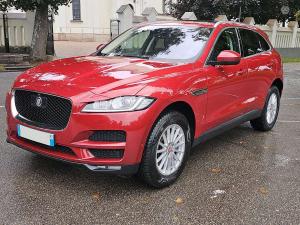 Sarkans Jaguar F-Pace 2017 Tauragė, ar dzinēja tilpumu 2.00 L un nobraukumu 120 tūkst. km par 10900 €, foto  vietnē AUTOMOTO.COM.LV