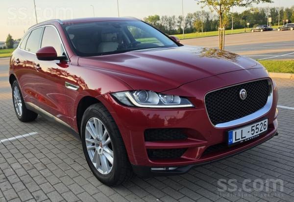 Sarkans Jaguar F-Pace 2018 Rīga, ar dzinēja tilpumu 2.00 L un nobraukumu 130 tūkst. km par 15800 €, foto 2 vietnē AUTOMOTO.COM.LV