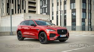 Red Jaguar F-Pace 2023 in Tallinn, with an engine capacity of 3.00 L and mileage of 35 thousand km for 53500 €, photo  on AUTOMOTO.COM.LV