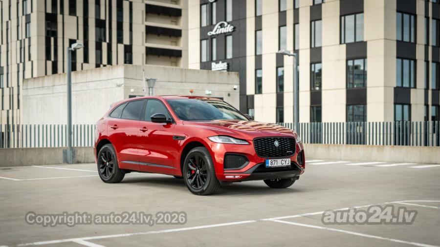 Red Jaguar F-Pace 2023 in Tallinn, with an engine capacity of 3.00 L and mileage of 35 thousand km for 53500 €, photo 23 on AUTOMOTO.COM.LV