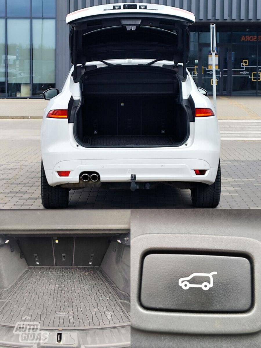 White Jaguar F-Pace 2016 in Siauliai, with an engine capacity of 2.00 L and mileage of 157 thousand km for 15300 €, photo 31 on AUTOMOTO.COM.LV