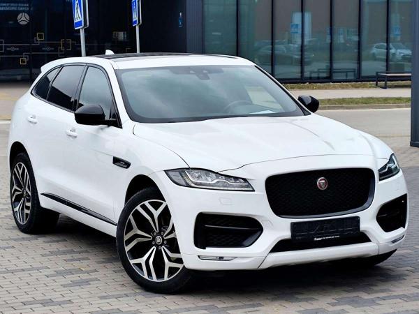 White Jaguar F-Pace 2016 in Siauliai, with an engine capacity of 2.00 L and mileage of 157 thousand km for 13900 €, photo 9 on AUTOMOTO.COM.LV