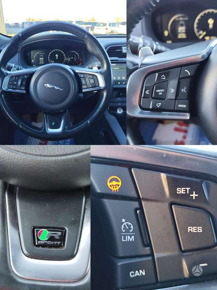 White Jaguar F-Pace 2016 in Siauliai, with an engine capacity of 2.00 L and mileage of 157 thousand km for 13900 €, photo 15 on AUTOMOTO.COM.LV