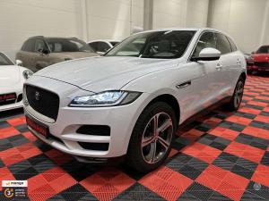 White Jaguar F-Pace 2016 in Vilnius, with an engine capacity of 3.00 L and mileage of 180 thousand km for 14790 €, photo  on AUTOMOTO.COM.LV