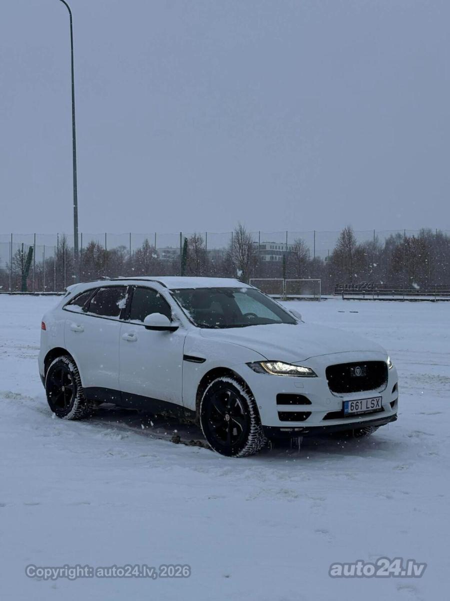 Balts Jaguar F-Pace 2017 Tartu, ar dzinēja tilpumu 3.00 L un nobraukumu 168 tūkst. km par 21900 €, foto 1 vietnē AUTOMOTO.COM.LV