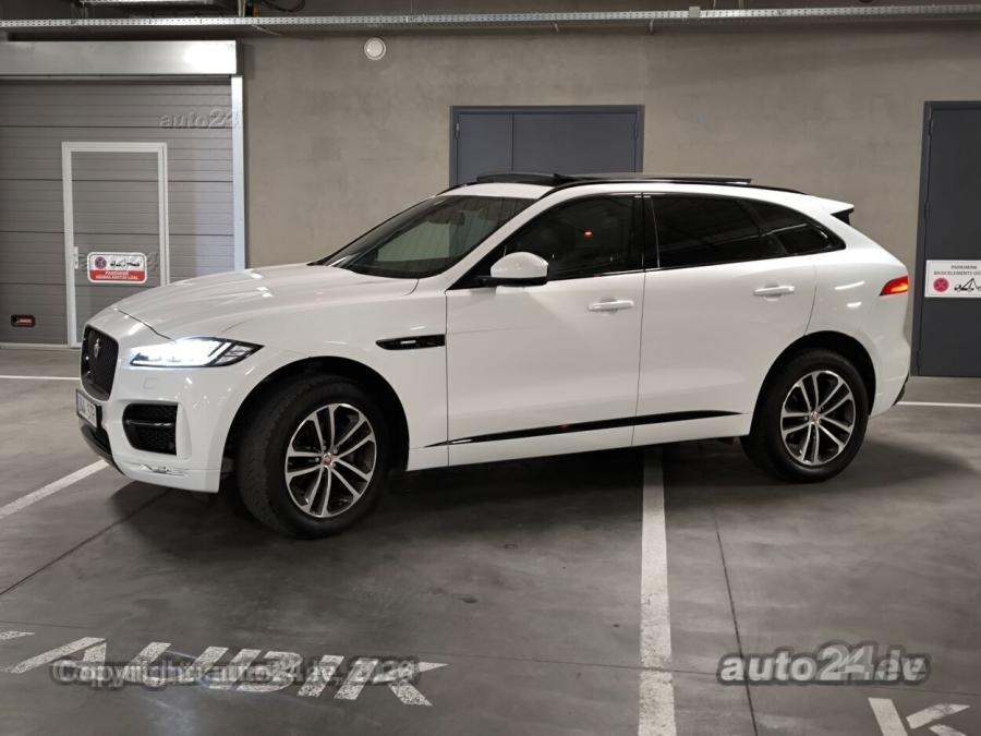 White Jaguar F-Pace 2017 in Tallinn, with an engine capacity of 2.00 L and mileage of 142 thousand km for 21600 €, photo 1 on AUTOMOTO.COM.LV