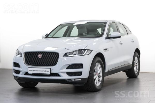 White Jaguar F-Pace 2017 in Riga, with an engine capacity of 3.00 L and mileage of 50 thousand km for 20500 €, photo 1 on AUTOMOTO.COM.LV