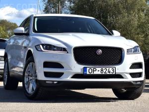White Jaguar F-Pace 2017 in Riga, with an engine capacity of 2.00 L and mileage of 227 thousand km for 12800 €, photo  on AUTOMOTO.COM.LV