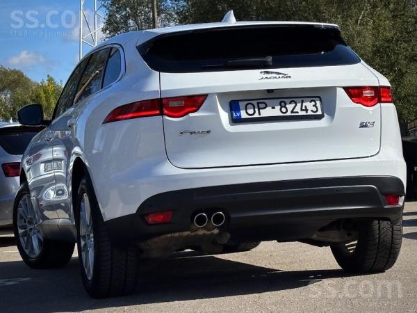 Ягуар Ф-Пейс 2017 в Рига на AUTOMOTO.COM.LV Белый Ягуар Ф-Пейс 2017 в Рига, объемом двигателя 2.00 л и пробегом 227 тыс. км за 12800 €, фото 3 на AUTOMOTO.COM.LV