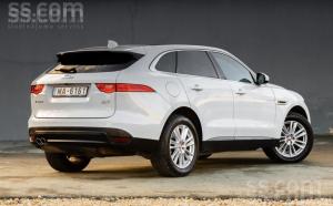 White Jaguar F-Pace 2019 in Jelgava, with an engine capacity of 2.00 L and mileage of 201 thousand km for 19500 €, photo 4 on AUTOMOTO.COM.LV
